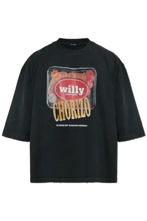 WILLY CHAVARRIA Os Especial Chorizo Buffalo Cotton T-shirt - Grey