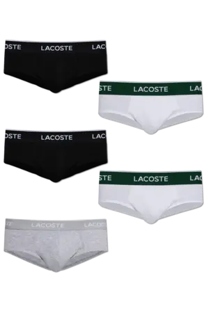 Lacoste Multicolor Cotton Briefs 5-pack By - Multicolour