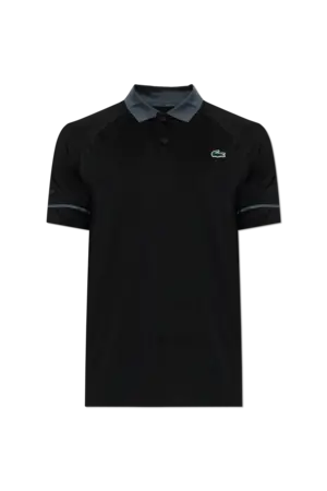 Lacoste Polo Shirt With Logo Patch - Black