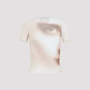 JEAN PAUL GAULTIER Mesh Baby Printed Face T-shirt