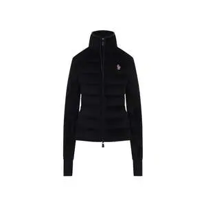 Moncler Zip Up Cardigan - Black