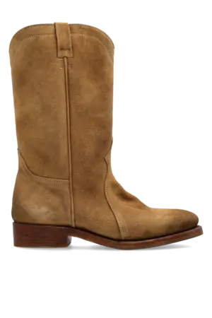 JIL SANDER Suede Cowboy Boots ‘bruce - Brown
