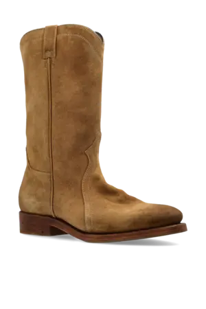 JIL SANDER Suede Cowboy Boots ‘bruce