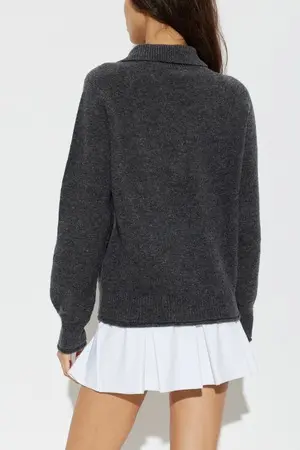 Lacoste Wool Long-sleeve Polo Sweater