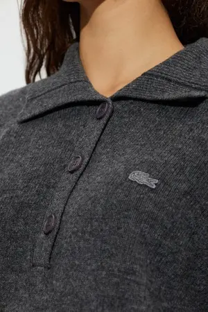 Lacoste Wool Long-sleeve Polo Sweater