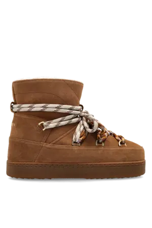 Inuikii Platform Snow Boots ‘quilted Suede - Brown