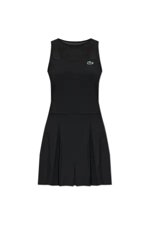 Lacoste Sleeveless Sports Dress With Attached Shorts - Black