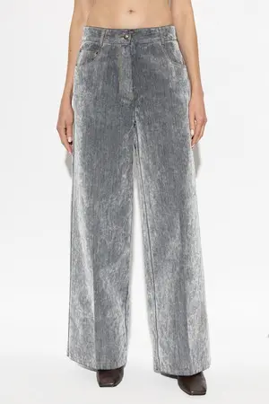 FORTE_FORTE Velvet-finish Jeans