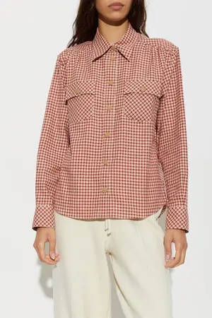 Moncler And Cream Plaid Cotton Shirt