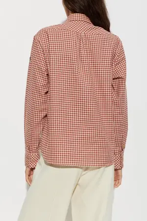 Moncler And Cream Plaid Cotton Shirt