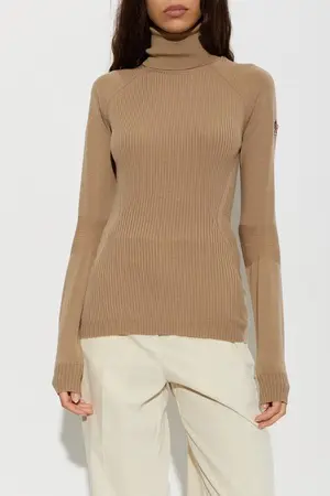 Moncler Apres-ski Turtleneck Sweater - Beige