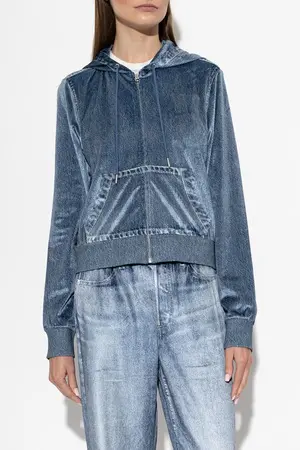 Rag & Bone Velvet Zip-up Hoodie
