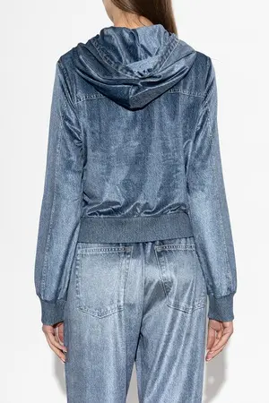 Rag & Bone Velvet Zip-up Hoodie