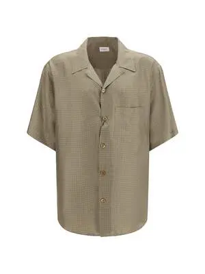 Saint Laurent Silk Satin Shirt - Multicolor