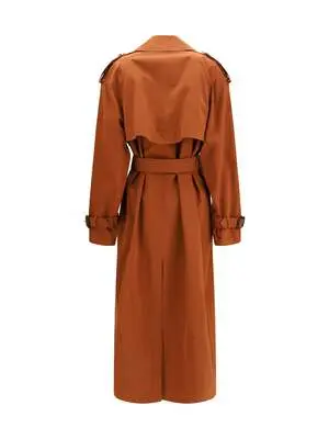 Saint Laurent Belted Double-breasted Coat