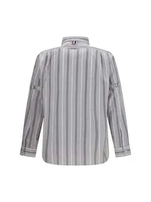 Thom Browne Madras Striped Armband Shirt