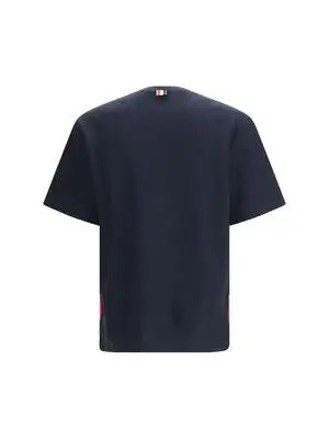 Thom Browne Short-sleeve Cotton-linen T-shirt