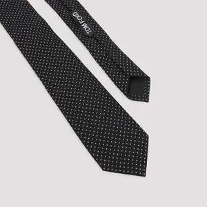 TOM FORD Micro Dots Tie - Black