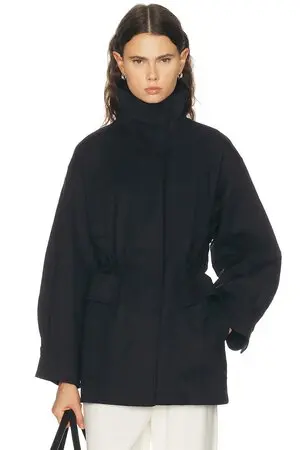 EAVES Mai Compact Suiting Parka Jacket - Black