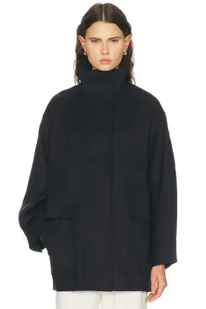 EAVES Mai Compact Suiting Parka Jacket - Black