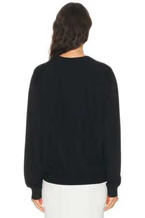 EAVES Devyn V Neck Sweater - Black