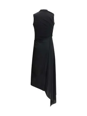 Balenciaga Draped Midi Dress