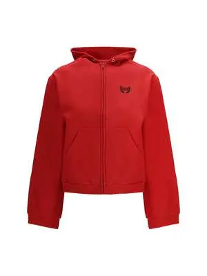 Balenciaga Laurel Classic Zip-up Hoodie - Red