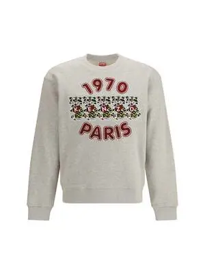 Kenzo Wild Tiger Cotton Sweatshirt - Gray