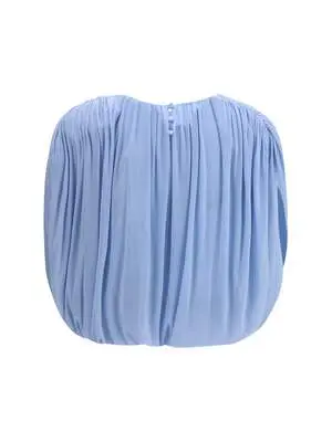 Magda Butrym Pleated Blouse - Blue