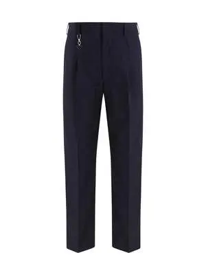 Prada Tailored Cotton Poplin Pants - Blue