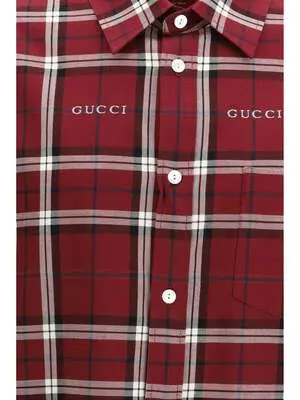 Gucci Multicolour Tartan Cotton Jacquard Shirt