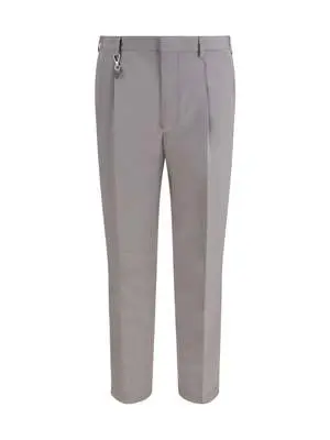 Prada Tailored Cotton Poplin Pants - Gray
