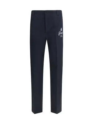 Gucci Compact Cotton Twill Pants - Blue