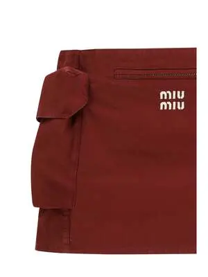Miu Miu Cotton Mini Skirt