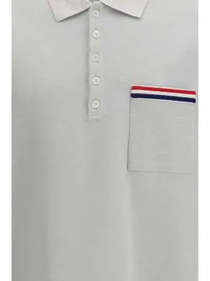 Thom Browne Short-sleeve Polo With Chest Pocket