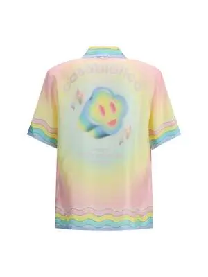 Casablanca All-over Monogram Jacquard Pattern Polo Shirt