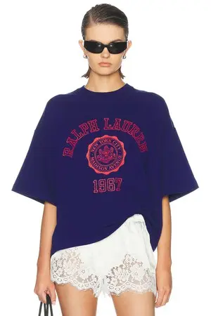 Polo Ralph Lauren Short Sleeve T-shirt In Navy - Fall Royal