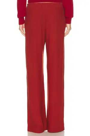 LESET Lauren Pocket Pant In Red - Rust