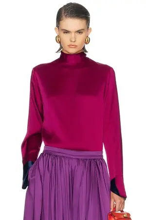 Stella McCartney Tie Back Satin Top