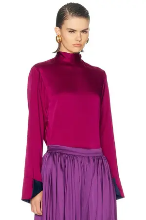 Stella McCartney Tie Back Satin Top