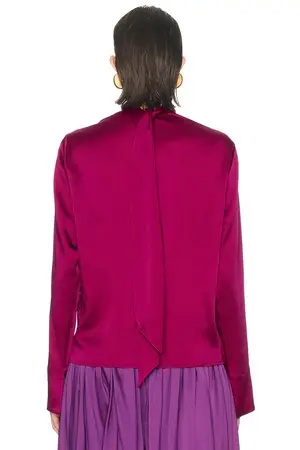 Stella McCartney Tie Back Satin Top