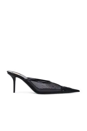 Saint Laurent Thierry On Pump Mule In Black - Nero