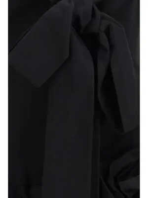 Magda Butrym Midi Dress With Draped Shawl Collar