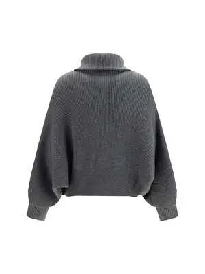 Brunello Cucinelli High Neck Cashmere Cardigan