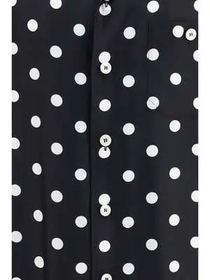 Dolce & Gabbana Polka Dot Silk Twill Shirt