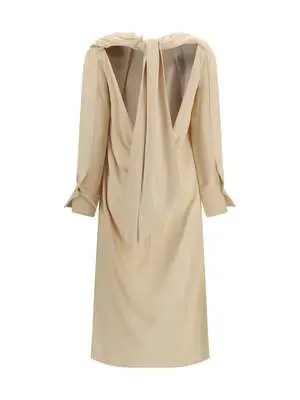 Acne Studios Draped Backless Midi Dress