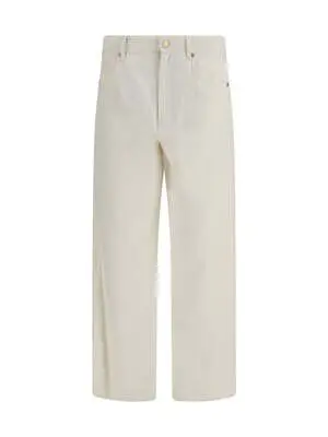 Max Mara S Cotton And Linen Pants - Multicolor