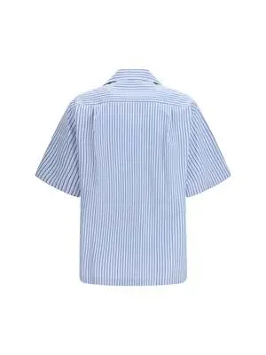 Dolce & Gabbana Striped Poplin Hawaii Shirt