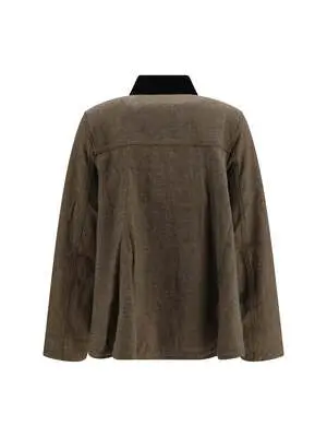 GANNI Neppy Denim Overshirt - Brown