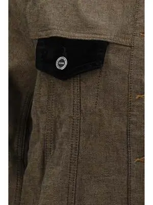GANNI Neppy Denim Overshirt - Brown